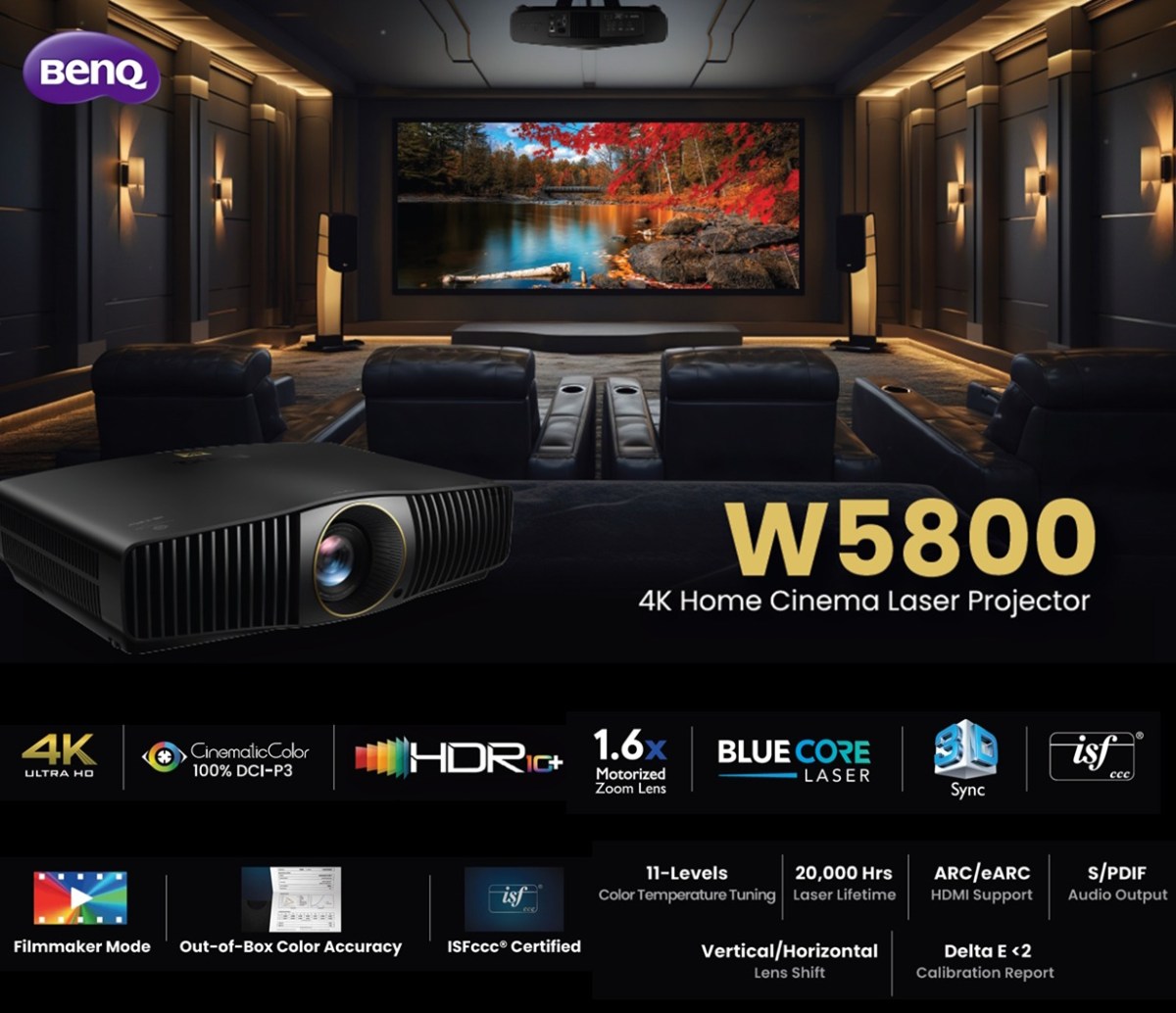 BenQ Brings The W5800 True 4K UHD Laser Projector To UAE: Redefining ...